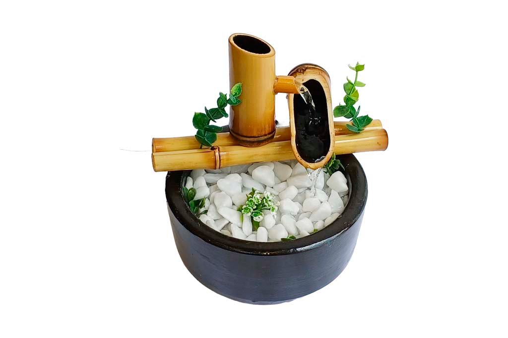 Fonte de Água Natural Colors 2 Quedas Preta - Fontes Ceregatti